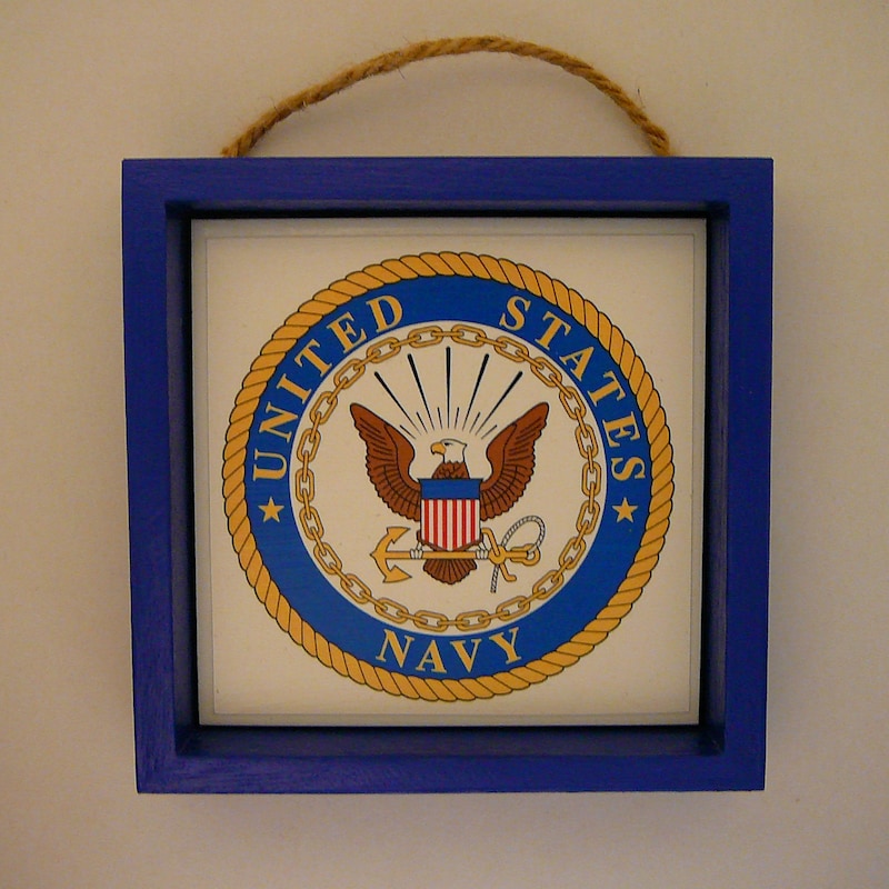 Military Shadow Box Navy - Etsy