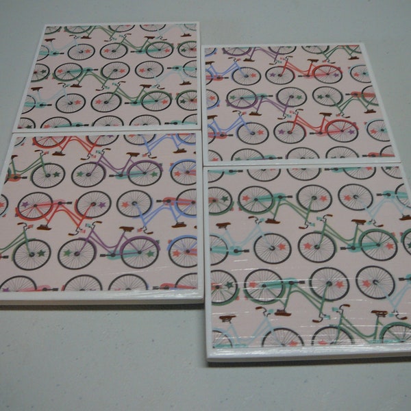 Bicycle Coasters - Etsy