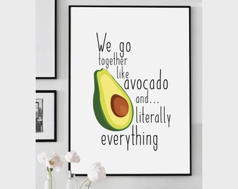 Avocado quotes | Etsy
