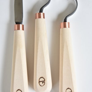 Wood Carving Tool Set 3 Pcs. Spoon Carving Tools. Spoon Carving. Crook ...
