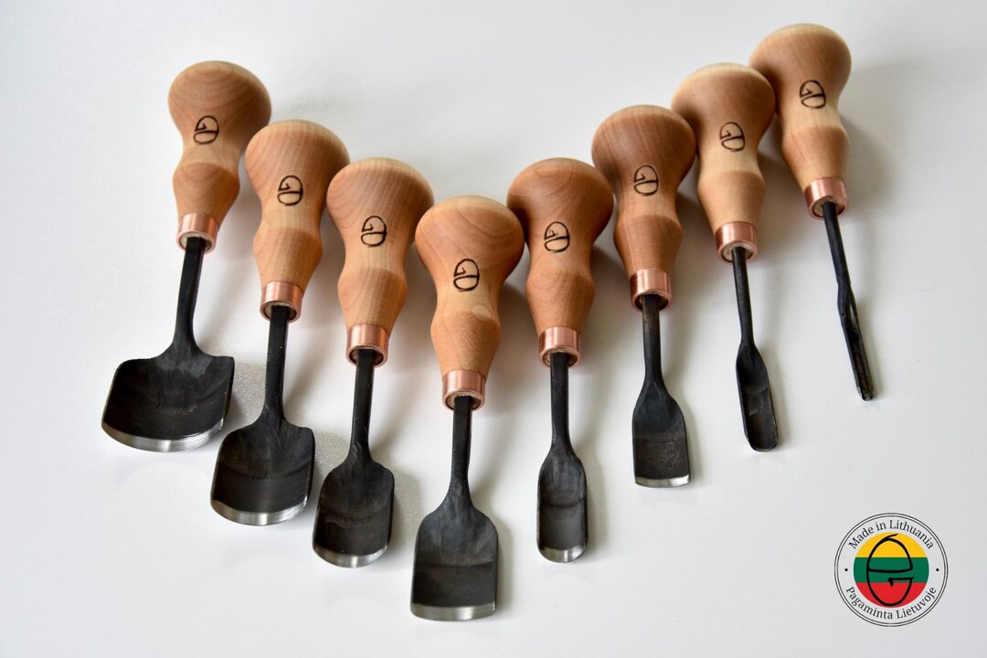 Gouges. Gouge Set 8pcs. Wood Carving. Bowl Carving. Kuksa Carving Knife ...