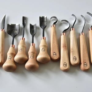 Spoon Carving Tools Wood Carving Tools Wood Carving Tool Set Crook Tool Hook Tools Handmade ...