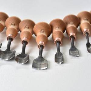 Handmade Wood Carving Gouge Set, High Carbon Steel, 8pcs - Etsy