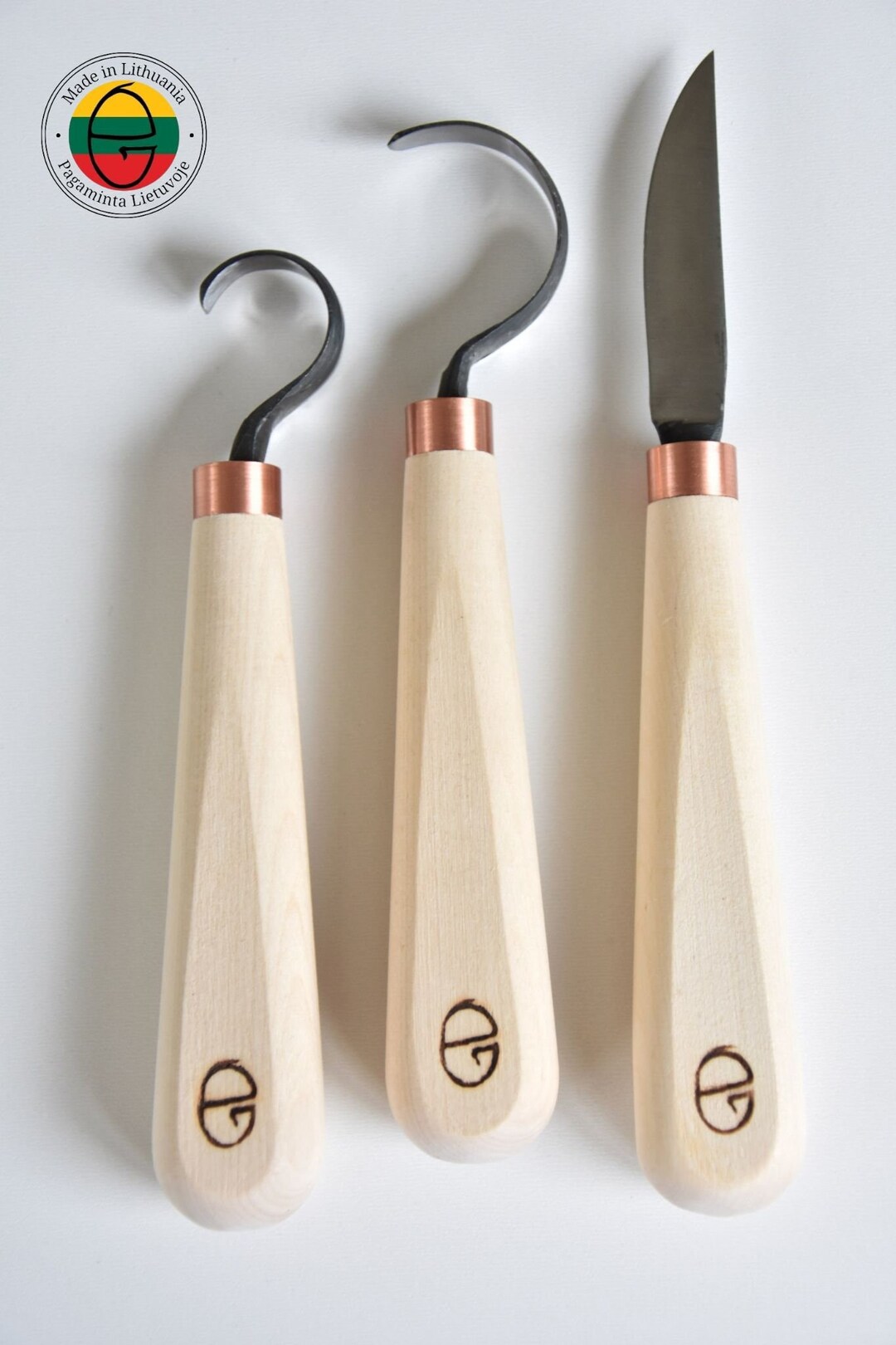 Wood Carving Tool Set 3 Pcs. Spoon Carving Tools. Spoon Carving. Crook ...