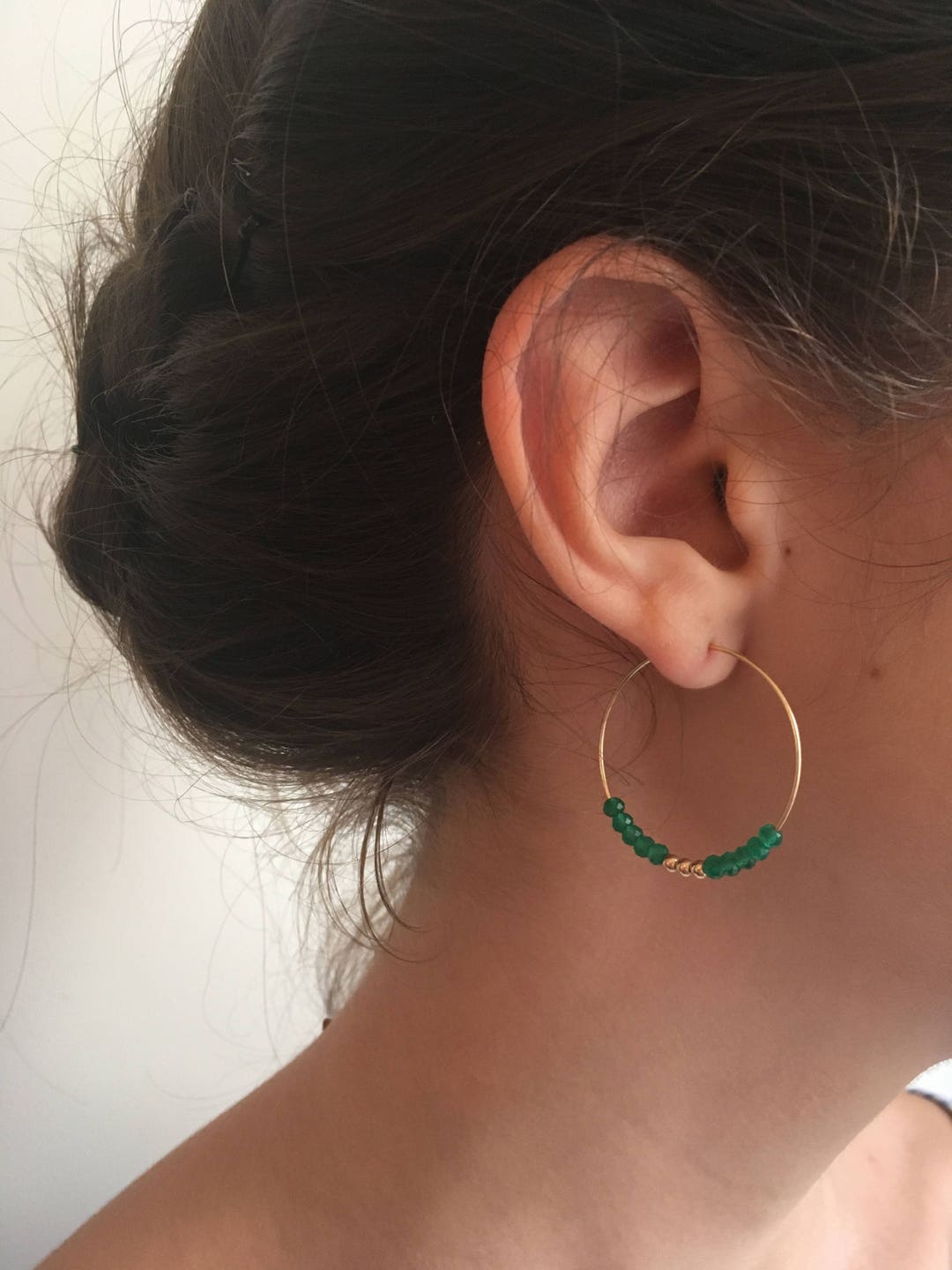 Hoop Earrings, Size L, 30mm, Gold Filled 14k, Delicate Hoops, Custom ...