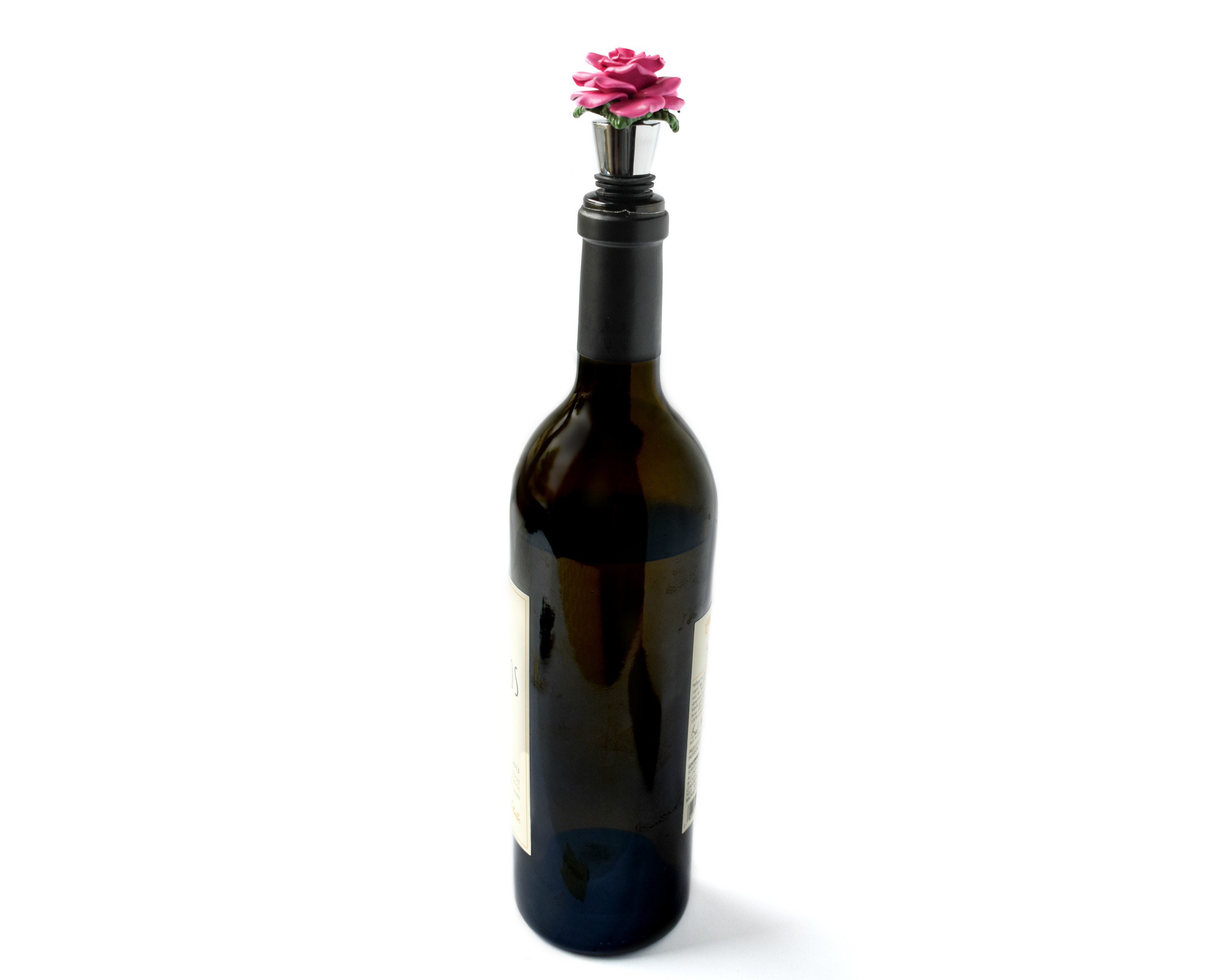 Rose Wine Bottle Topper, Unique Stopper - Etsy