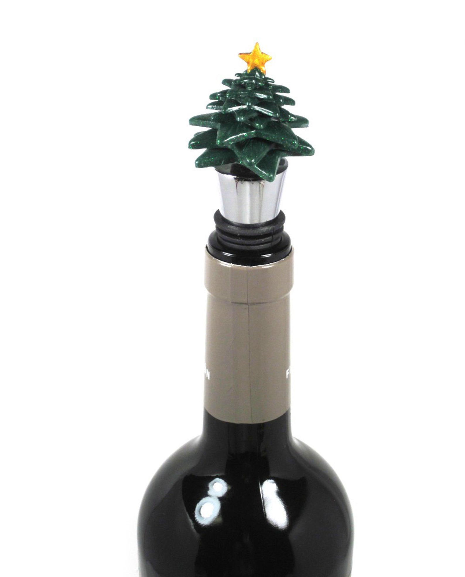 Christmas Tree Wine Bottle Topper / Unique Wine Stoppers / | Etsy