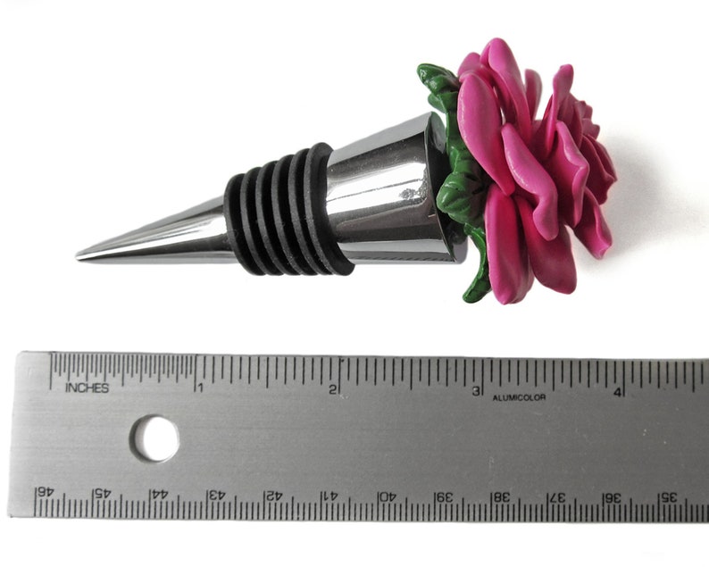 Rose Wine Bottle Topper Unique Stopper - Etsy