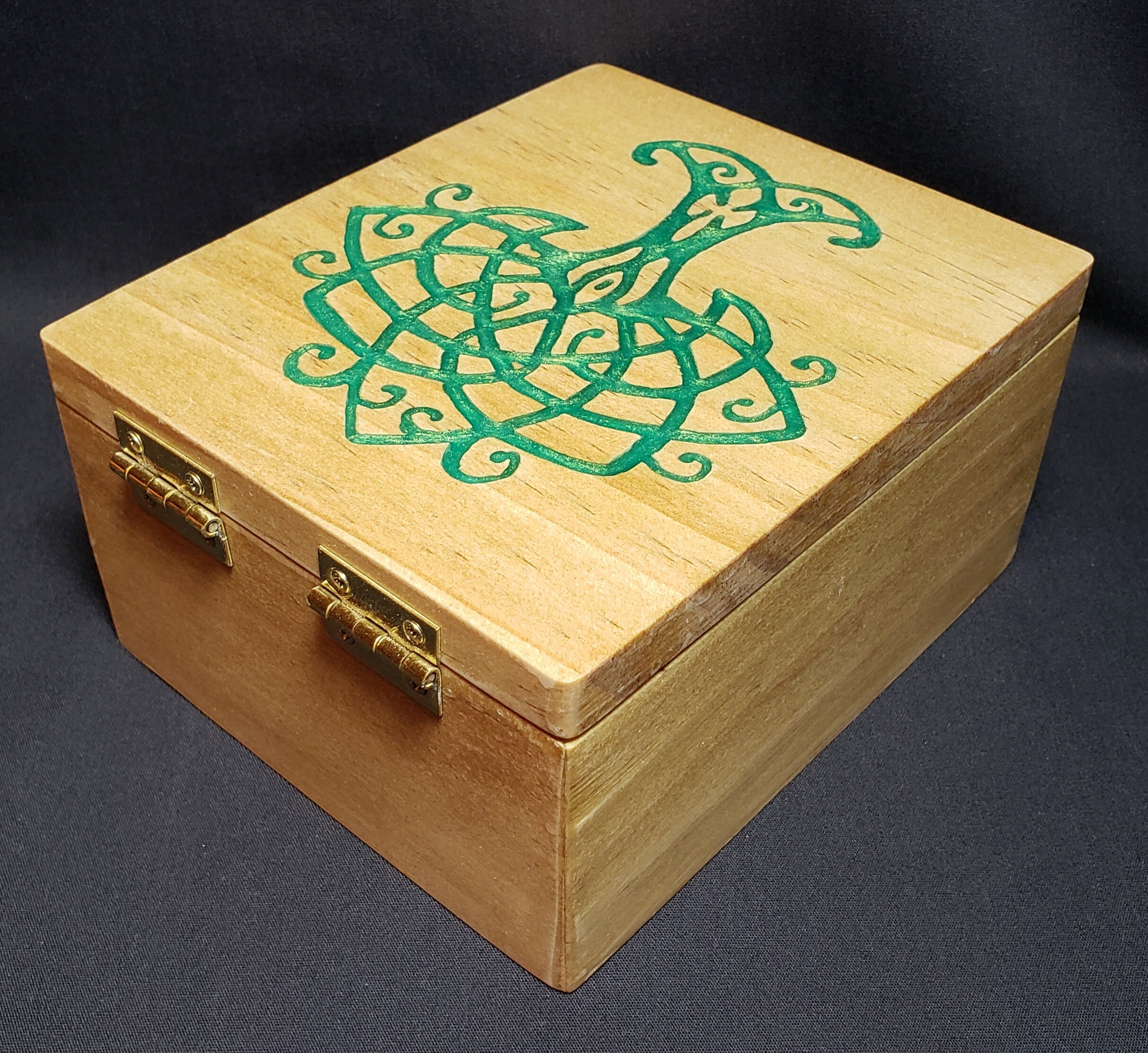 Handmade Wood Tree of Life Power Carved Epoxy Gift Box, Keepsake Box ...