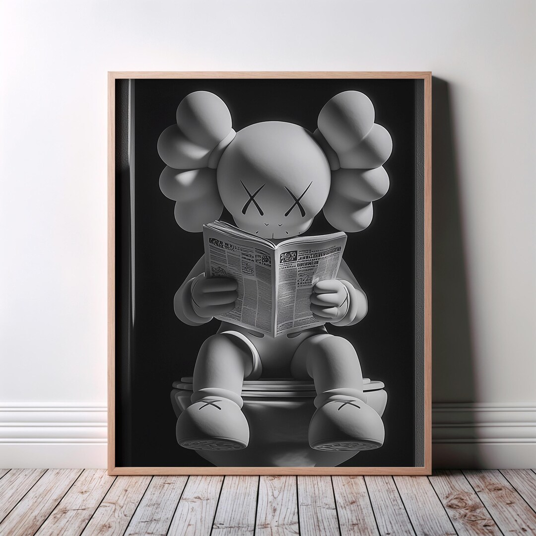 KAWS Inspired Wall Art Poster, Kaws Poster, Kaws Print, Kaws Wall Art ...