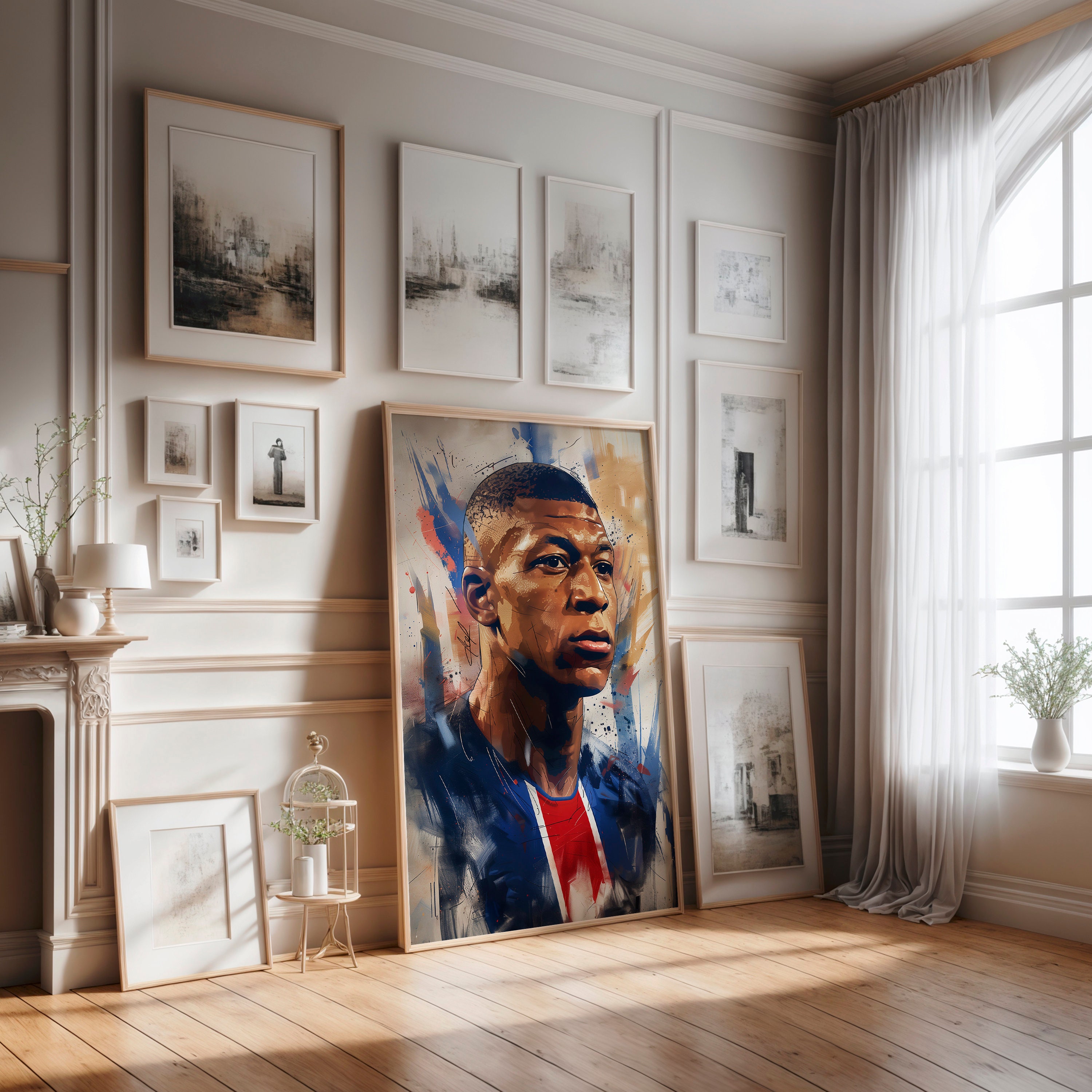 Kylian Mbappé Poster, Mbappe Poster, French Footballer, Soccer Gifts ...