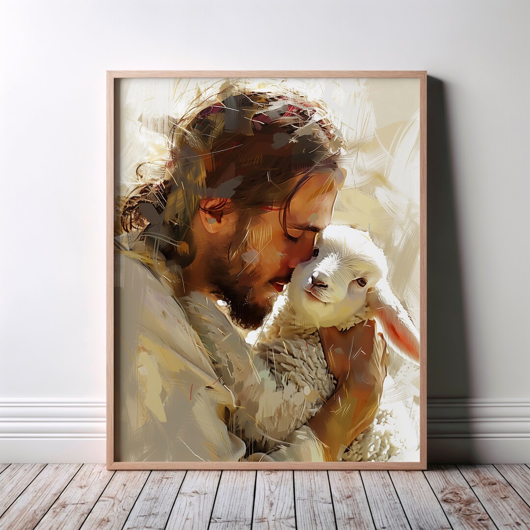 Jesus Wall Art, Christian Painting, Modern Christian Art, Bible Verse ...