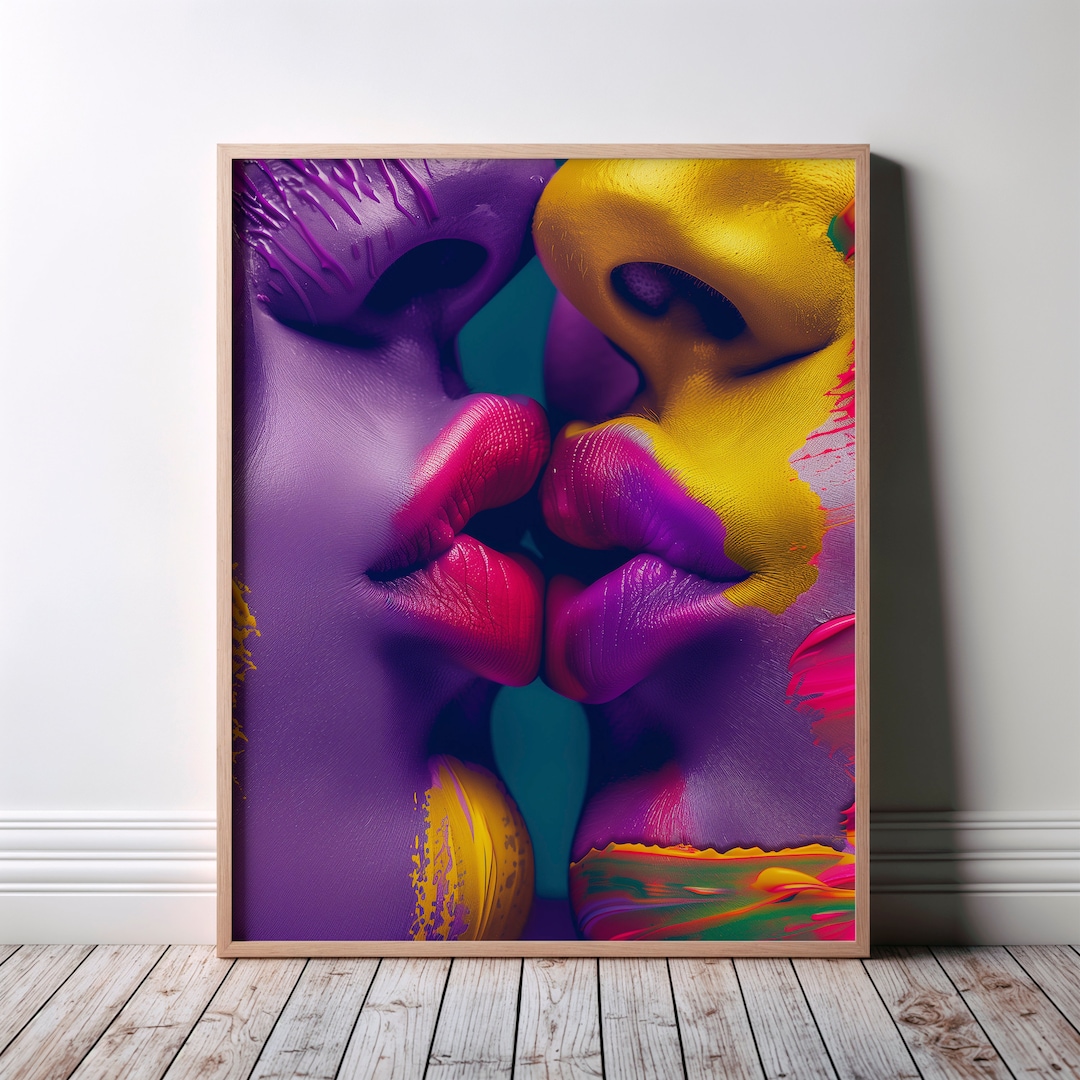 LGBTQ Wall Art, Pride Art Print, Lgbtqia, Abstract Art, Sensual Art ...