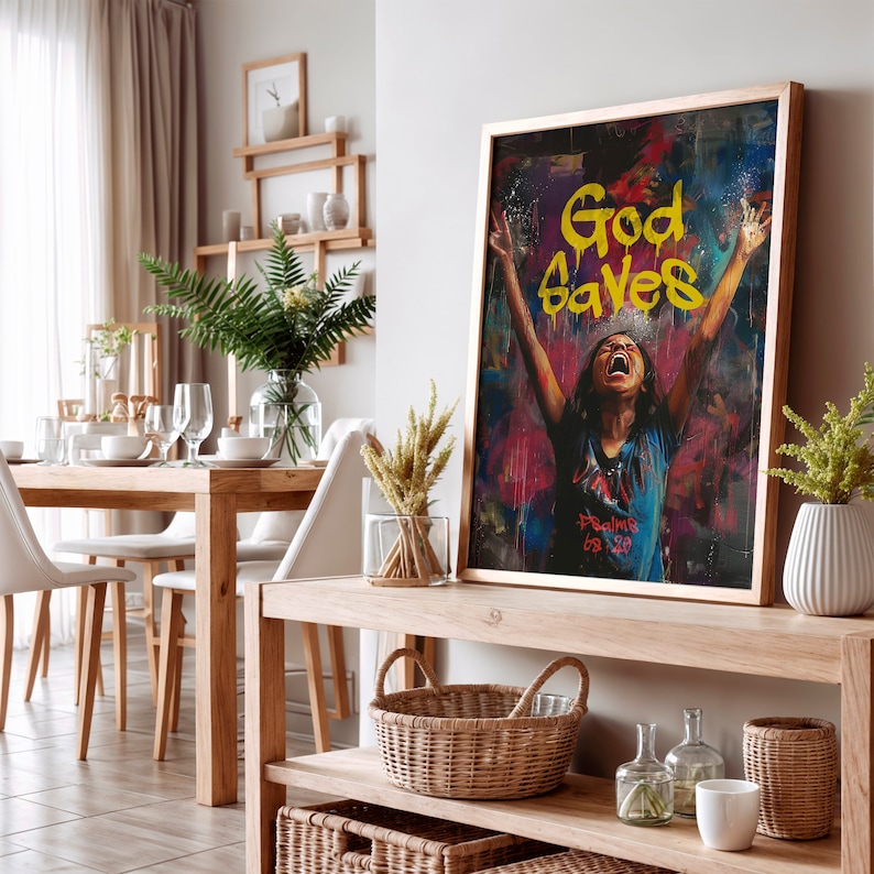 Jesus Christ Wall Art, God Wall Art, Faith-inspired, Christian Poster ...