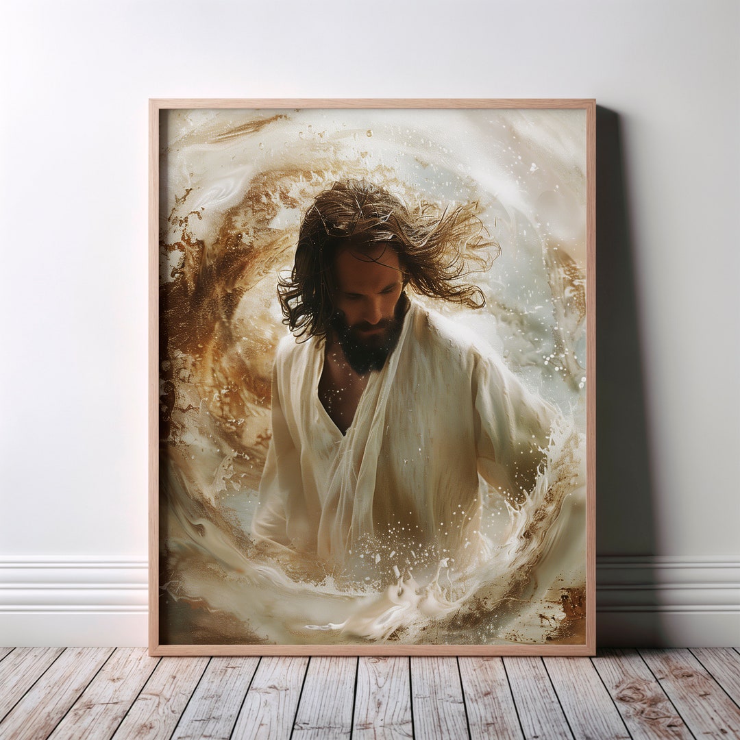 Jesus Wall Art, Christian Painting, Modern Christian Art, Bible Verse ...