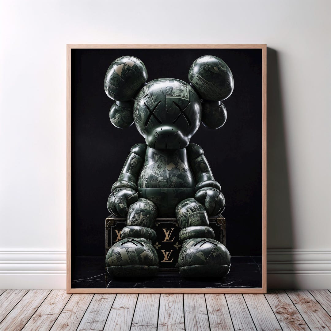 KAWS Inspired Wall Art Poster, Kaws Poster Print, Kaws Wall Art, Kaws ...