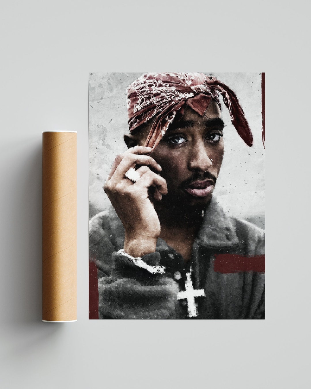 2pac Wall Art Tupac Shakur Poster Print Canvas - Etsy UK
