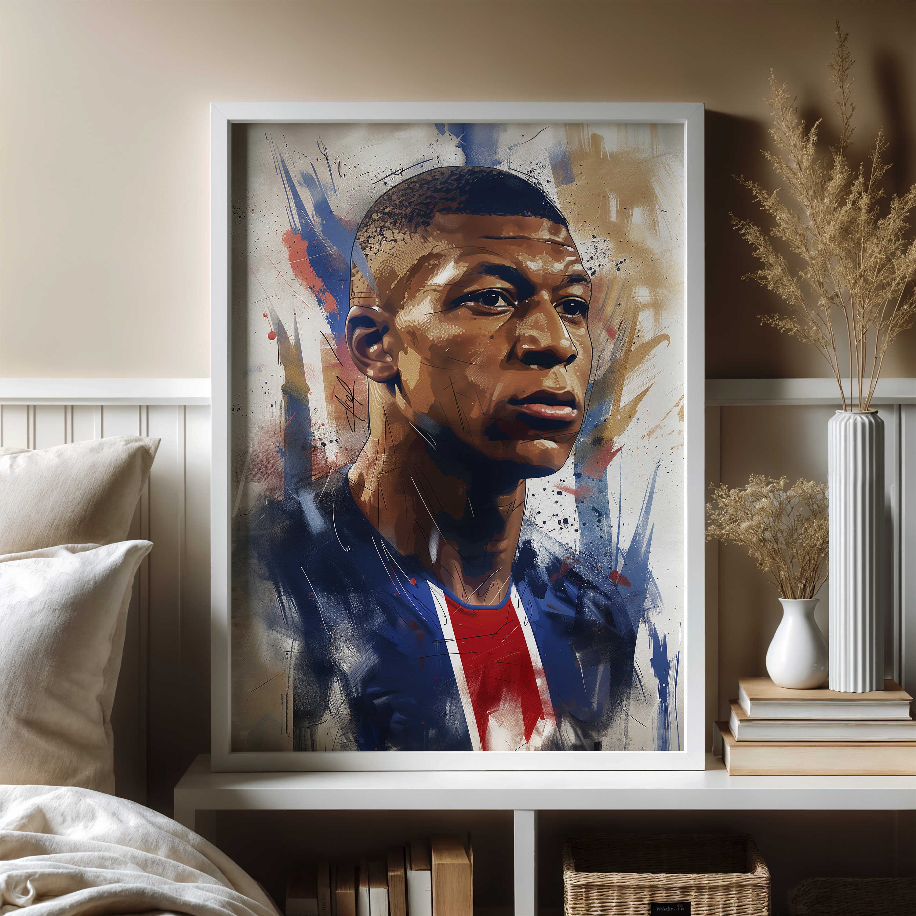 Kylian Mbappé Poster, Mbappe Poster, French Footballer, Soccer Gifts ...