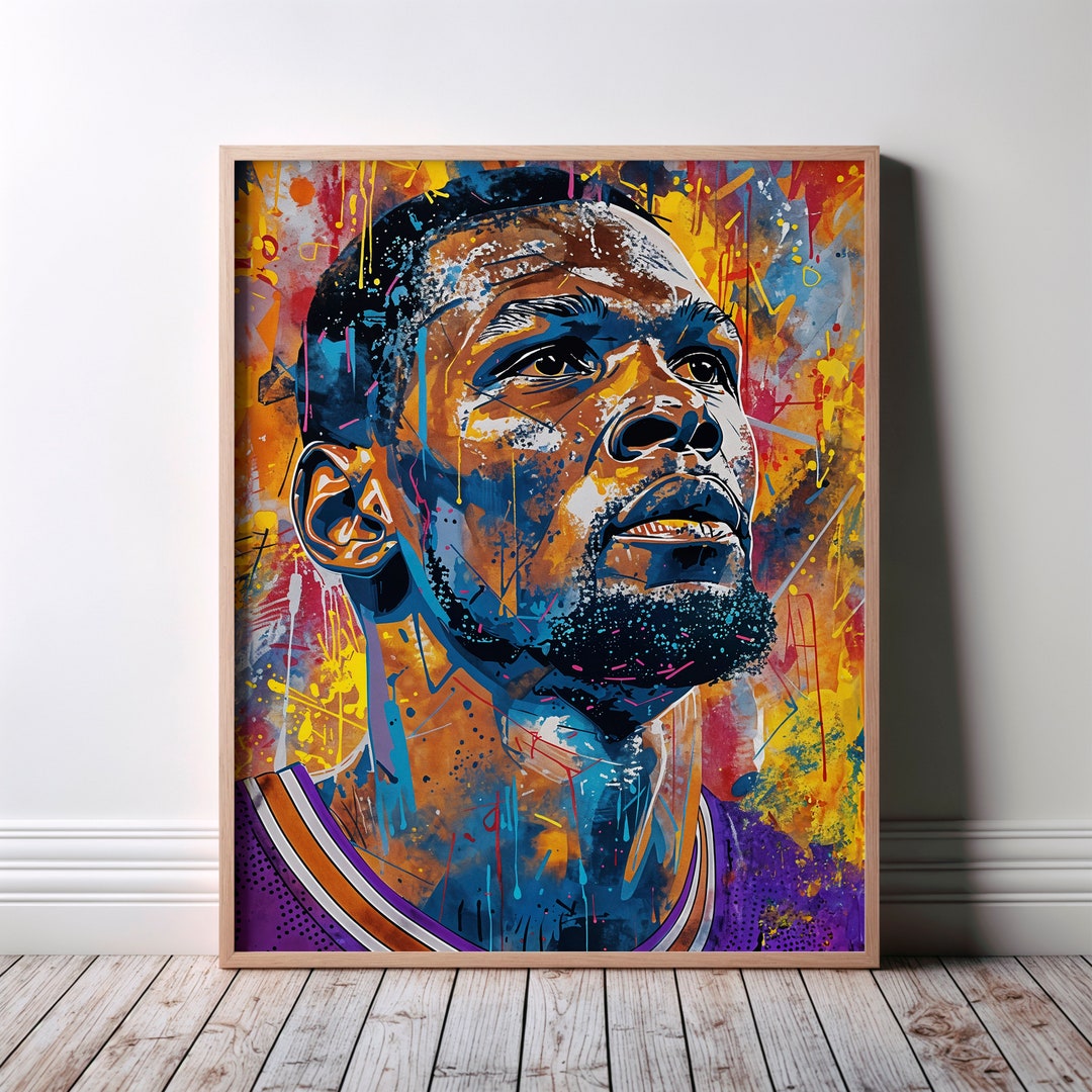 Kevin Durant Wall Art, Phoenix Suns Print, Basketball Print, NBA Poster ...