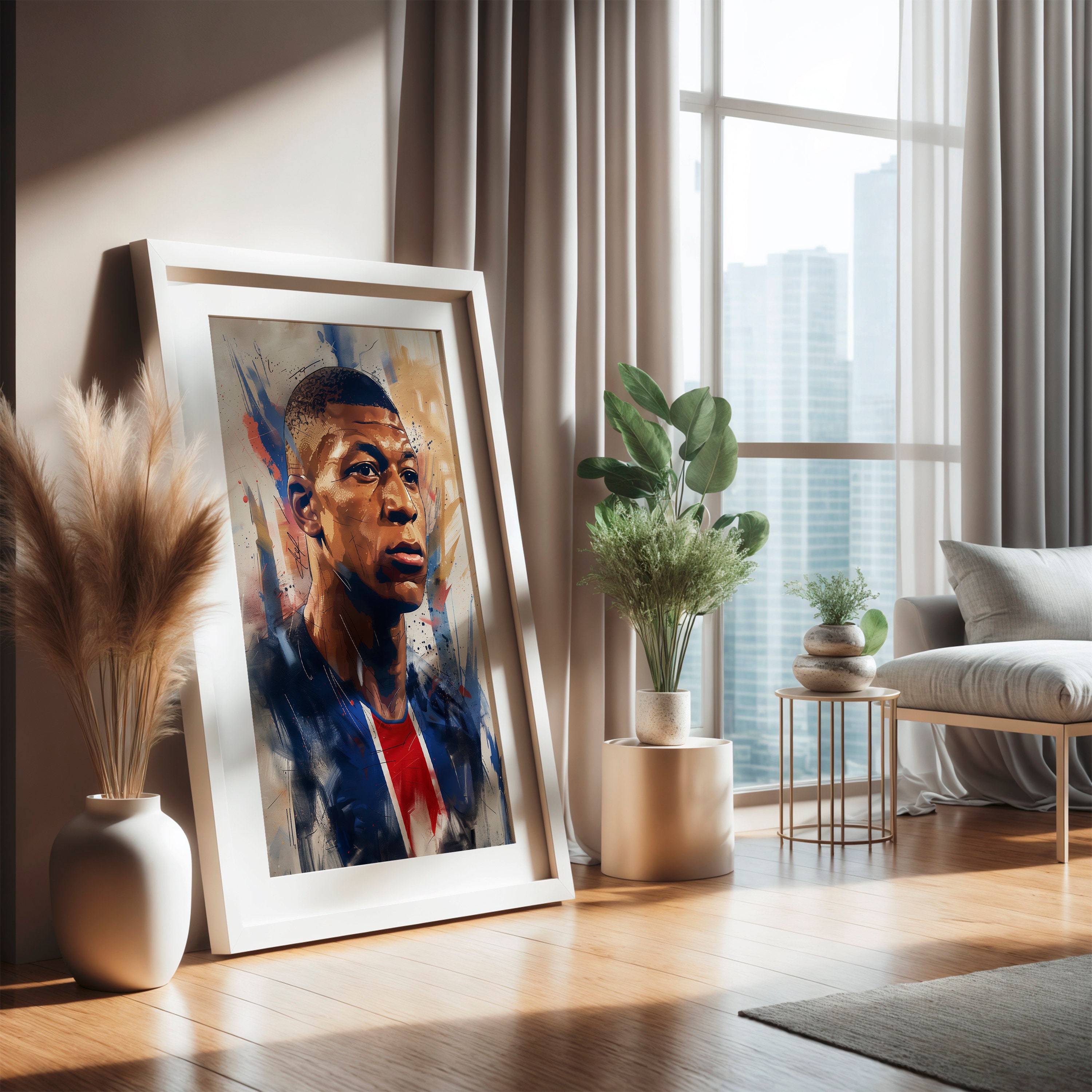Kylian Mbappé Wall Art, Mbappe Poster, French Football, Soccer Gifts ...