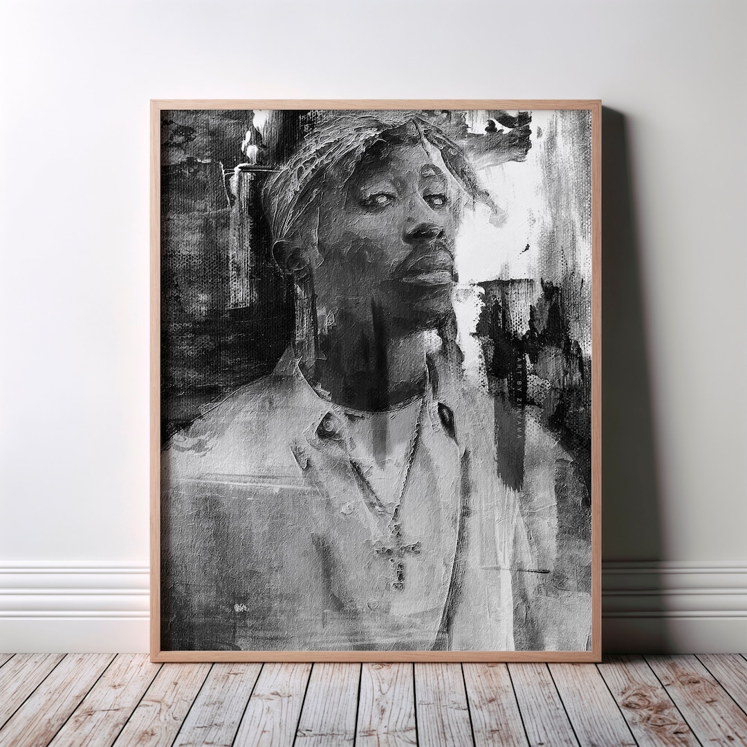Tupac Shakur Wall Art, 2pac Poster, Music Poster, Hip Hop Poster, Music ...