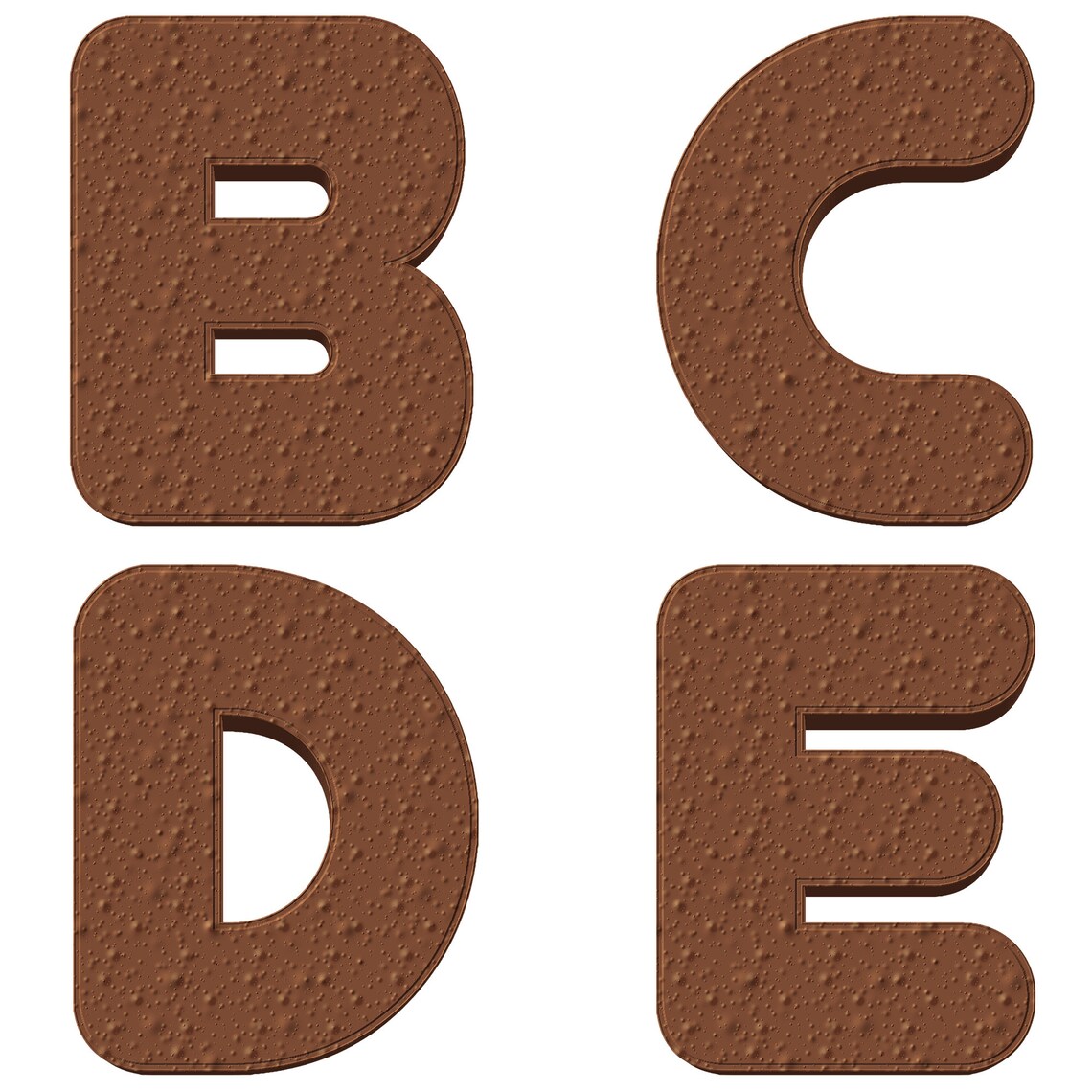 Chocolate PNG Letters and Numbers, Chocolate Font Typeface, Chocolate ...