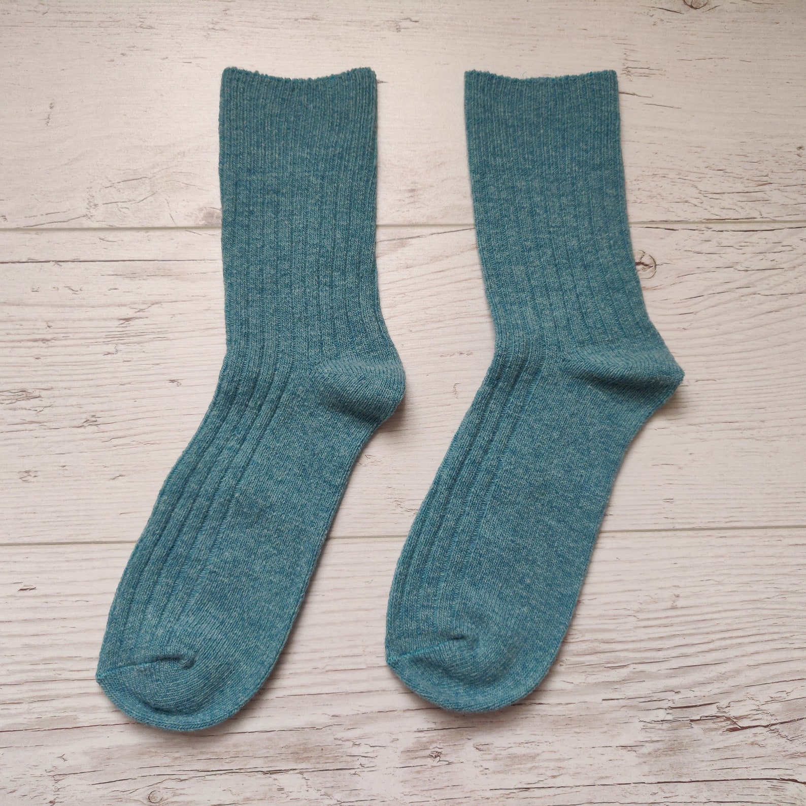 Cozy Merino Wool Plain Socks - Etsy