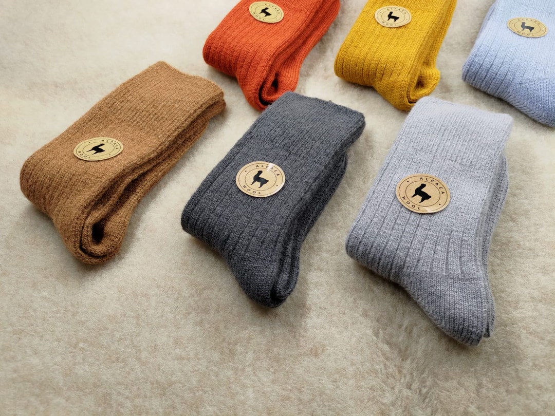 Extra Warm Alpaca Wool Socks - Soft Cozy Lounge Socks - Etsy UK
