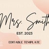 EDITABLE TEMPLATE Future Mrs Svg, Engagement Svg, Bride Design for ...