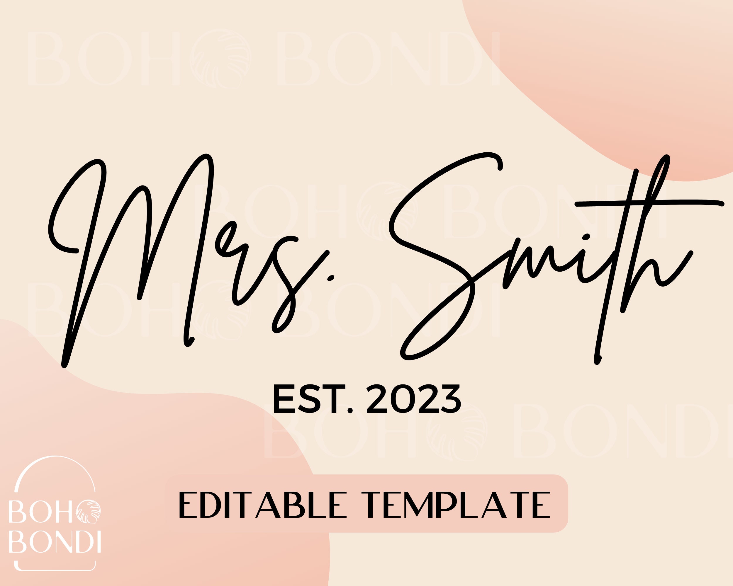 EDITABLE TEMPLATE Future Mrs Smith Svg, Engagement Svg, Bride Shirts ...
