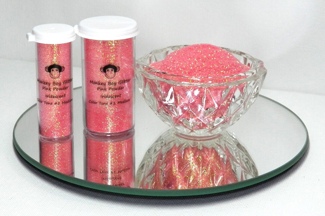 Pink Powder Iridescent Glitter Extra Fine! B-73 - Etsy