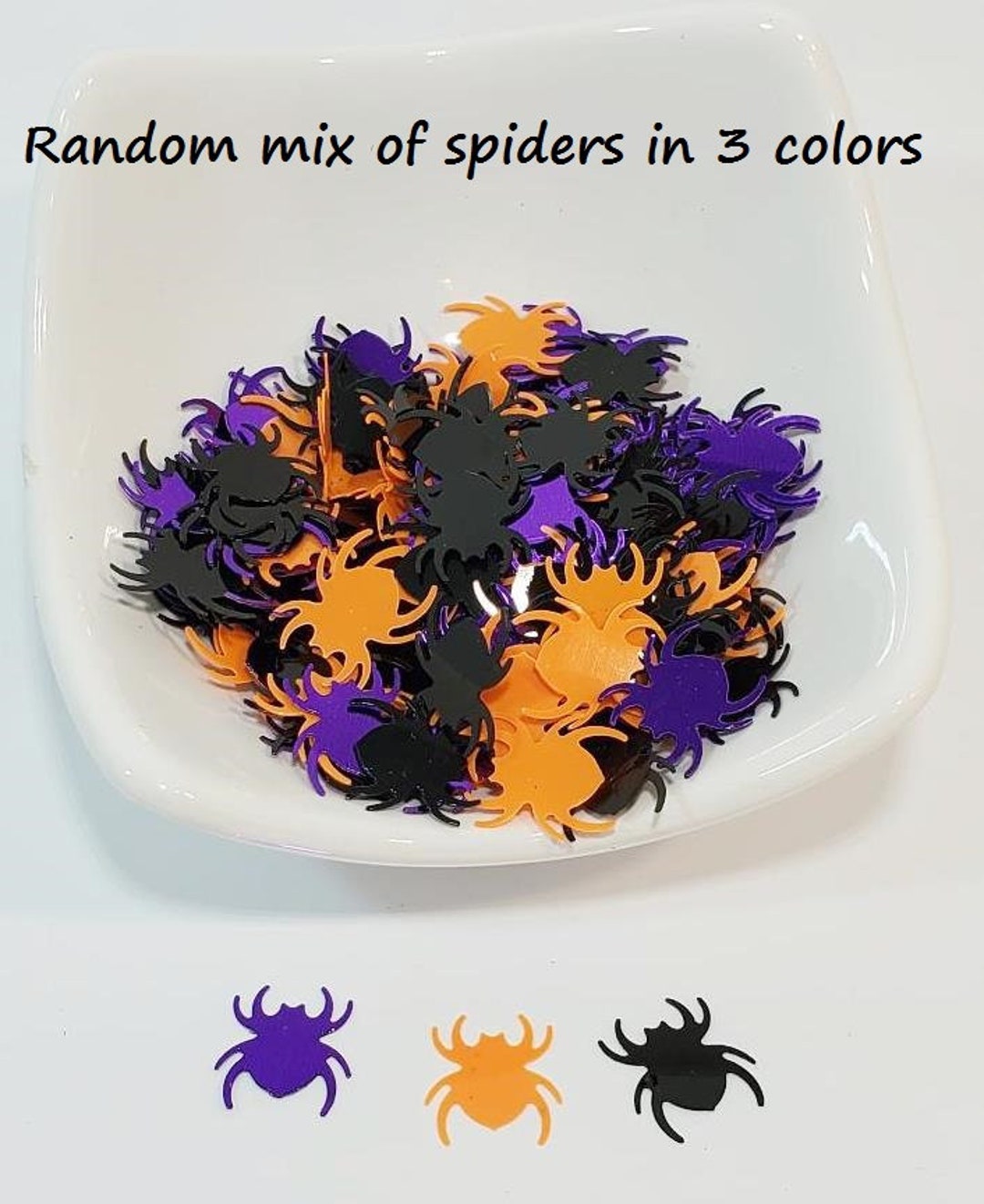 Spider Confetti Sequin Mix Halloween Mix 15 X 13 Mm - Etsy