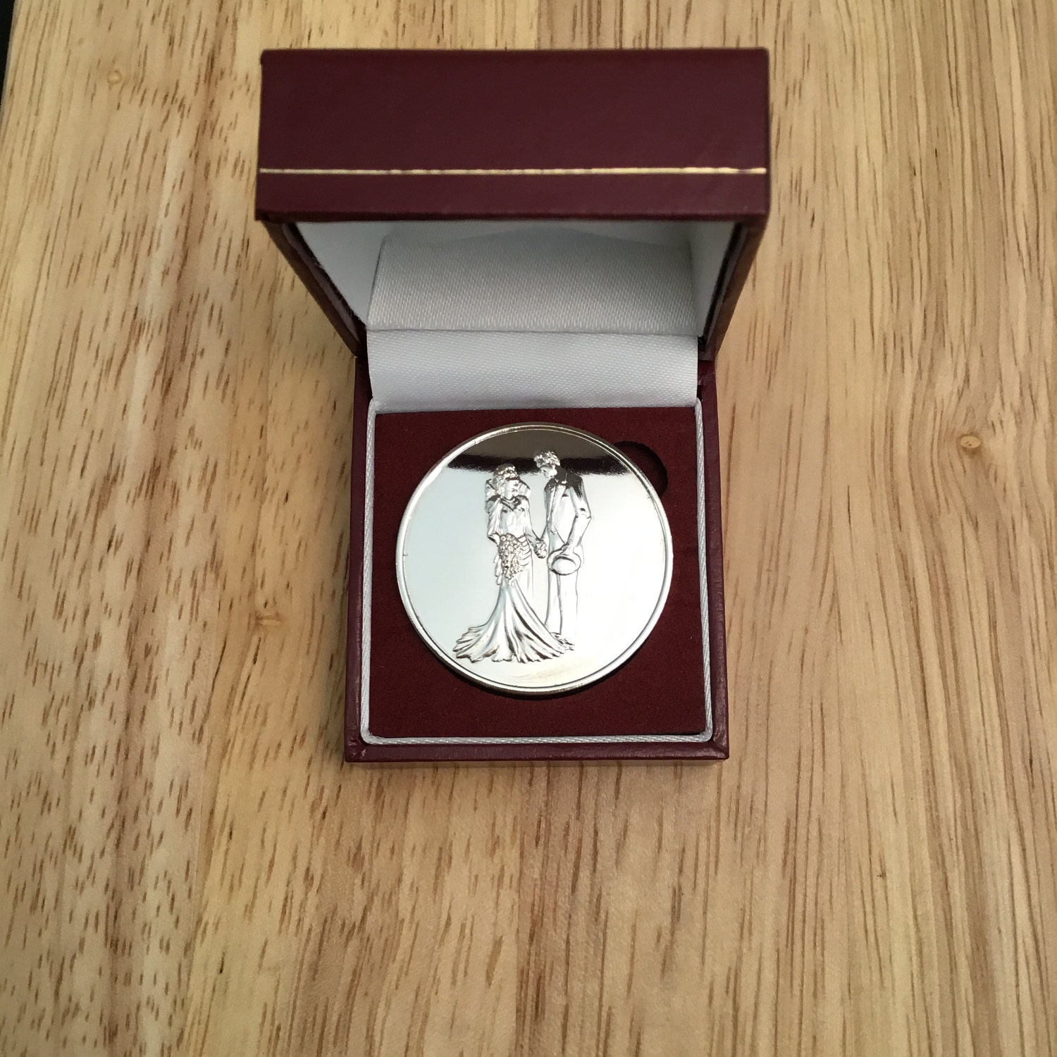 Engraved Wedding coin wedding token wedding gift brides | Etsy