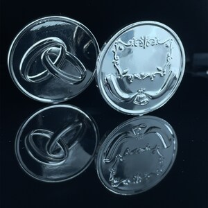 Engraved Wedding Coin, Wedding Token, Wedding Gift, Brides Gift, Grooms ...