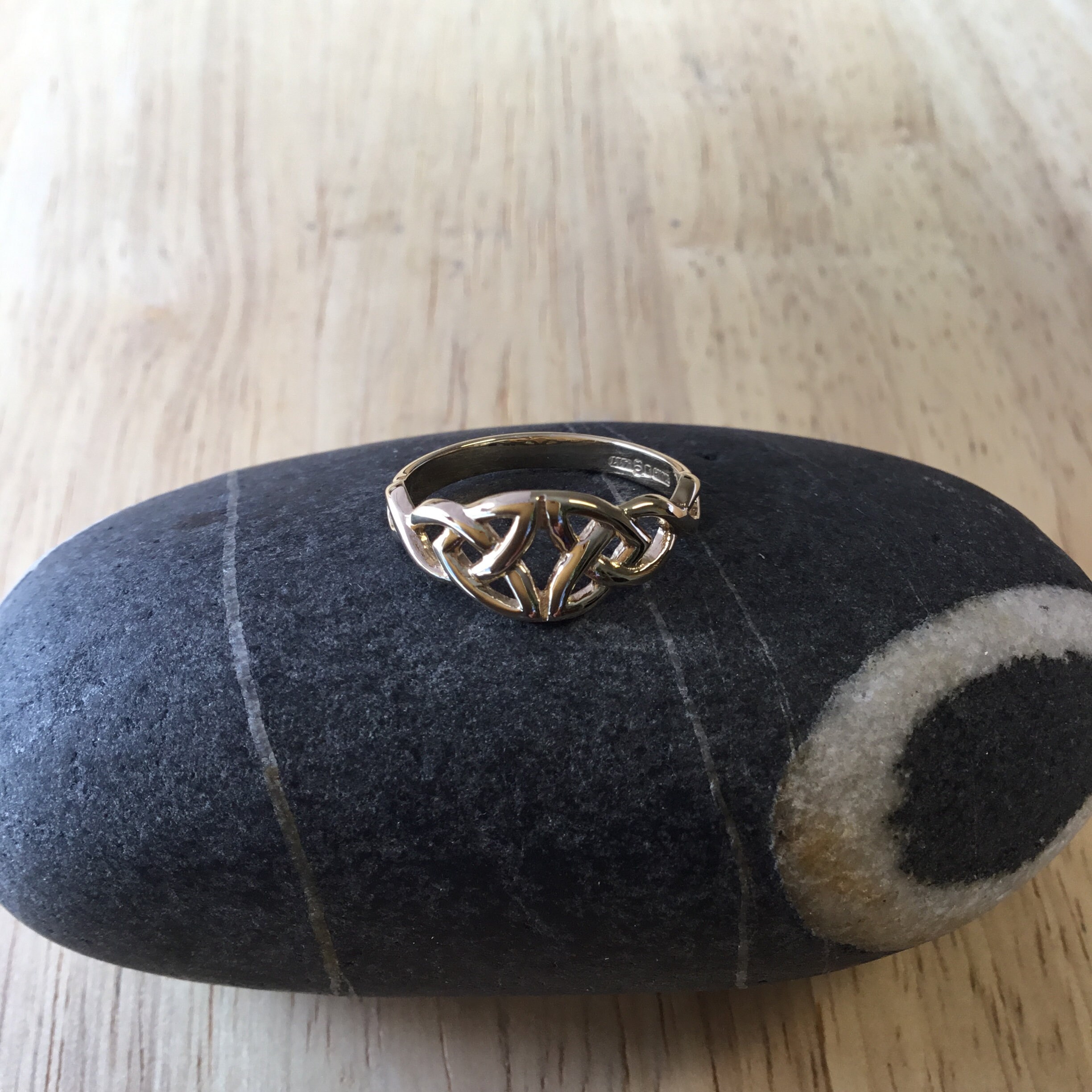 Gold Trinity Knot Ringtrinity Ringceltic Ringirish Wedding | Etsy