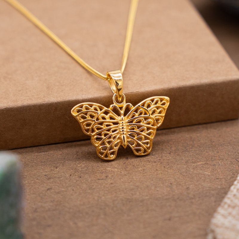 Butterfly Pendant - Etsy