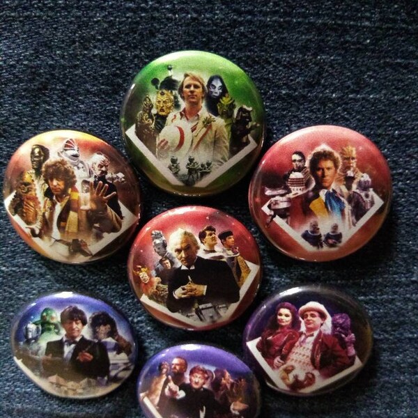 Doctor Who Buttons - Etsy