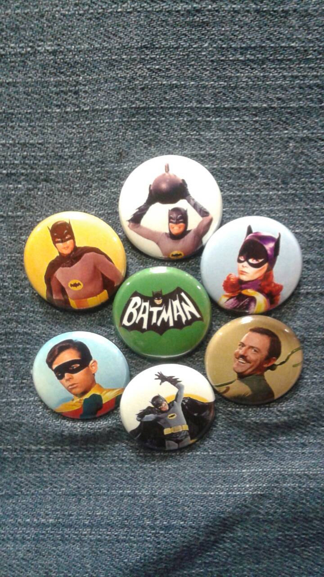 Batman Vs the Bomb Button Set 1 Pinback Adam West - Etsy
