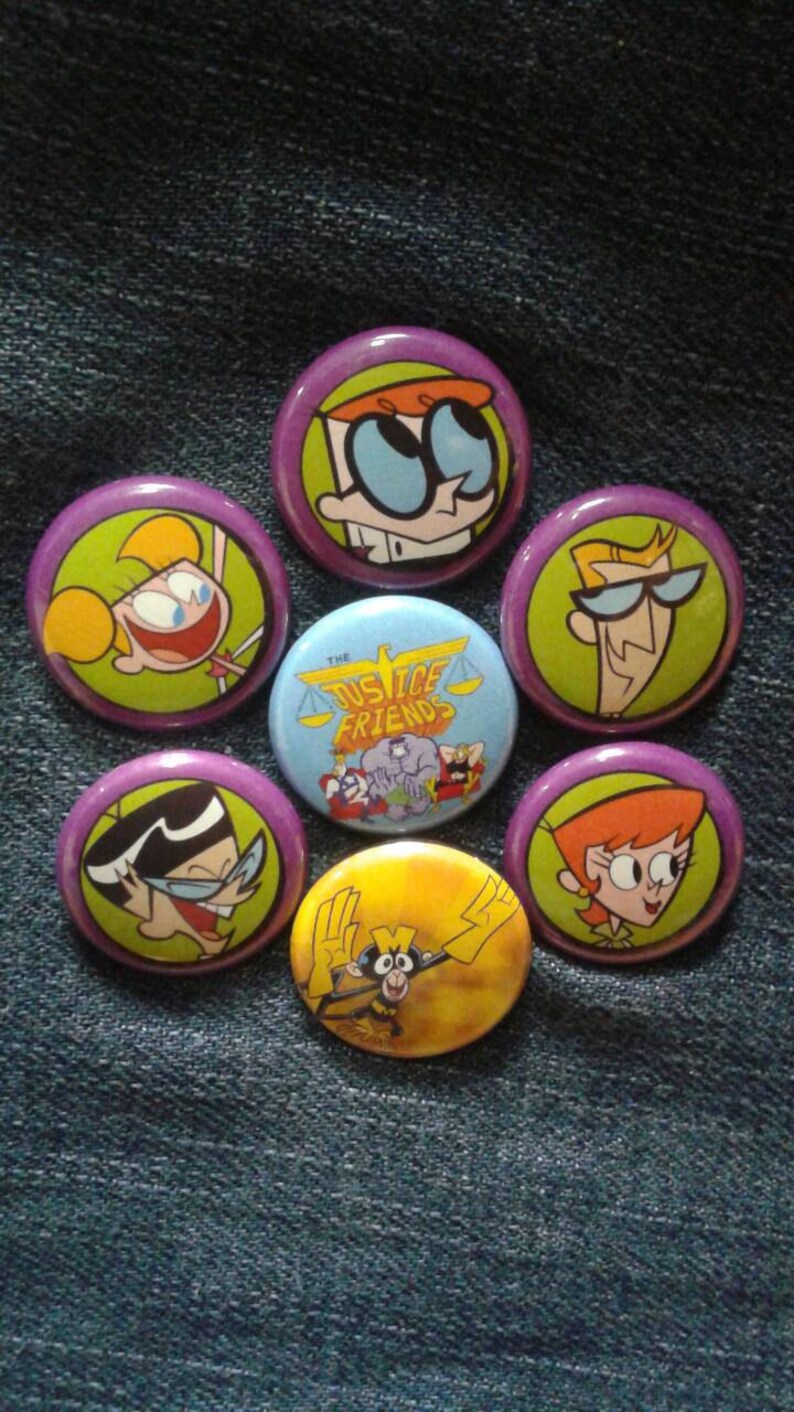 Dexter's Laboratory Button Set 1 Pinback | Etsy