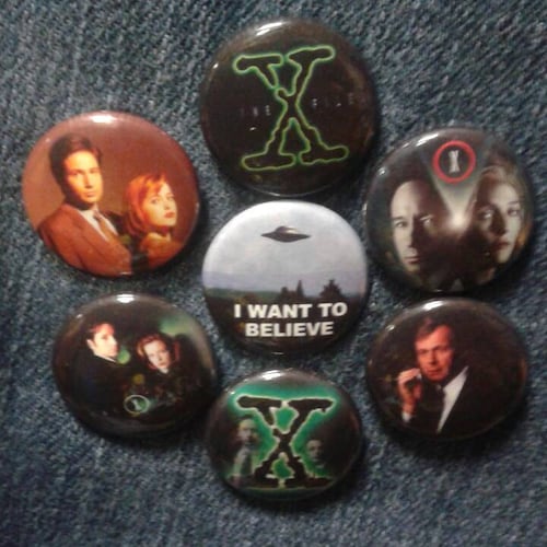 X-files Enamel Pin I Want to Believe FBI Agent Mulder & - Etsy