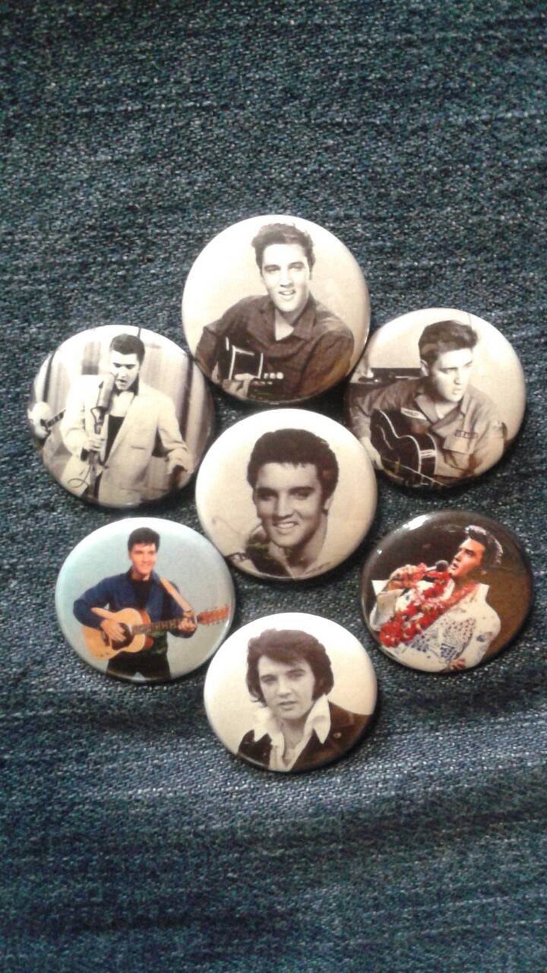 Elvis Presley Button Set 1 Pinback King of Rock and Roll - Etsy