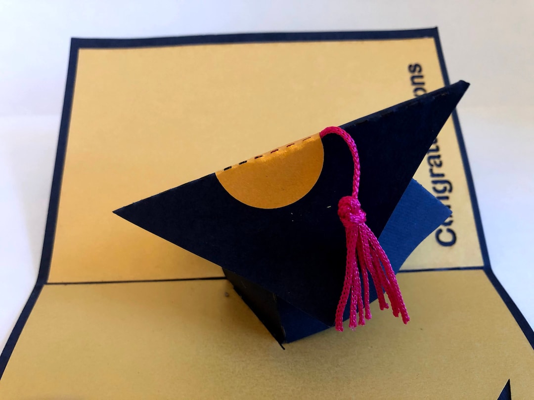 Graduation Pop up Card: Graduation Cap With a Tassel - Etsy