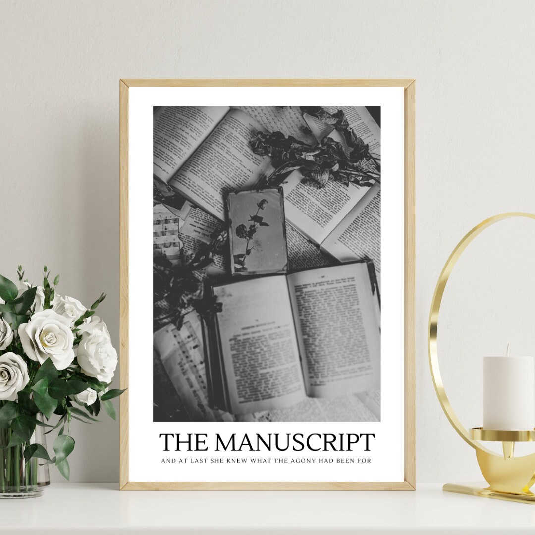 The Tortured Poets Department Poster, TTPD, the Manuscript Digital Art ...