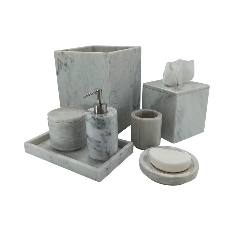 Beautiful Modern Minimalist Marble Bathroom Set Made in Mexico - Etsy