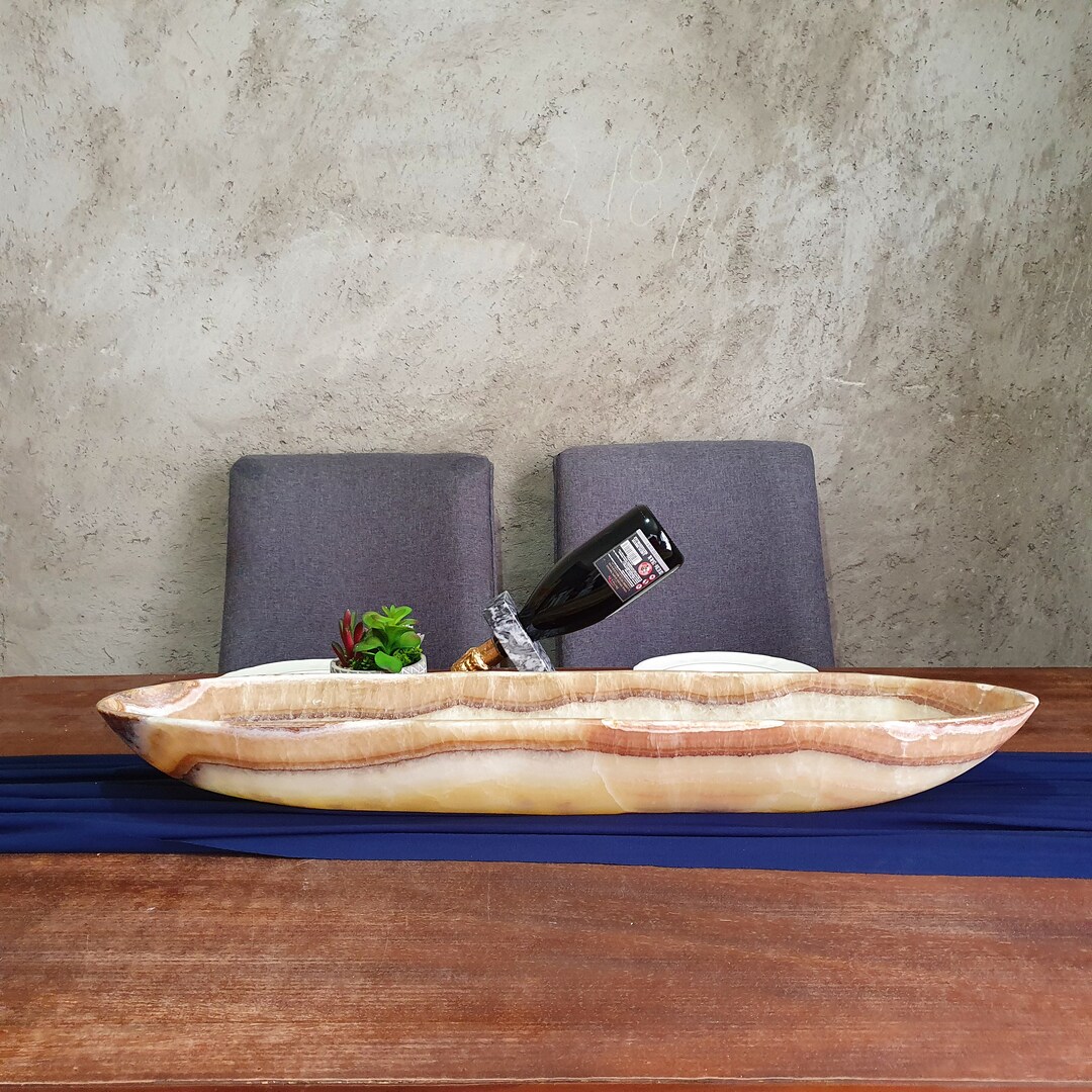 Natural Stone Canoes Modern Beautiful Onyx Mexican Wholesale - Etsy