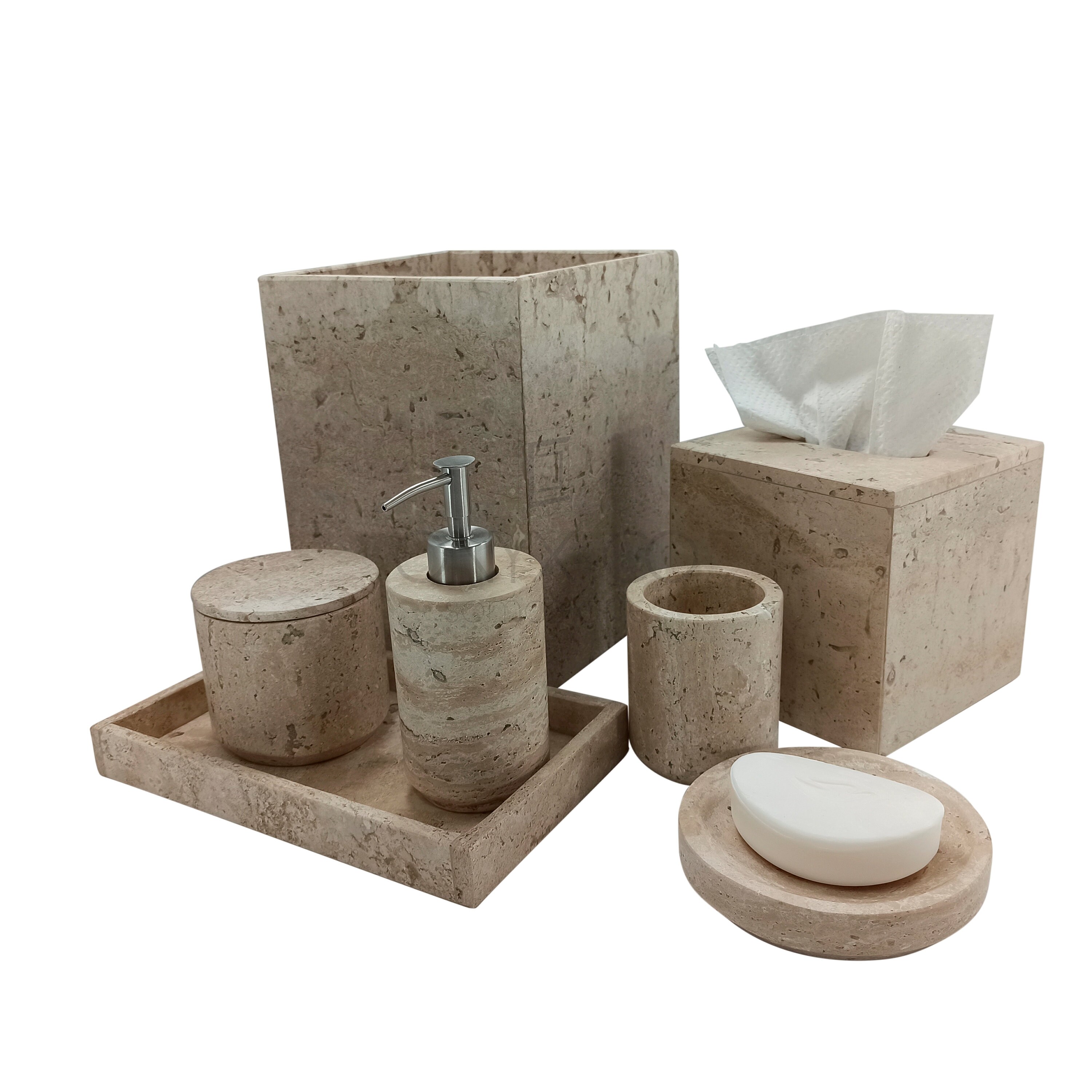 Beautiful Modern Minimalist Marble Bathroom Set Made in Mexico - Etsy