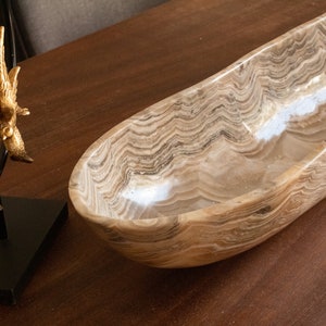 Beautiful Modern Natural Stone Canoes Onyx Handcrafted - Etsy