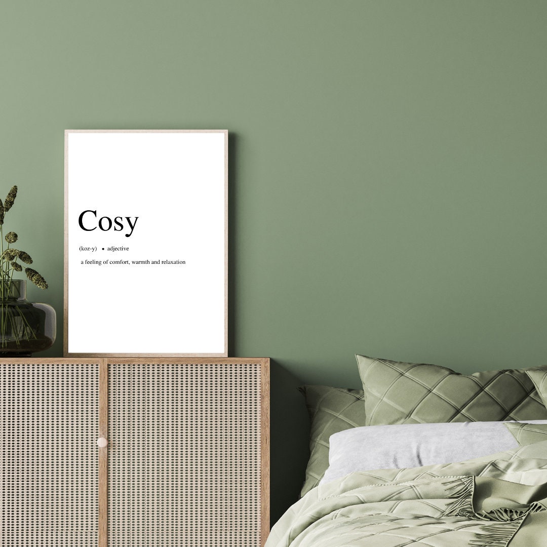 Cosy Definition Wall Print Autumn Wall Poster Cosy Living - Etsy UK