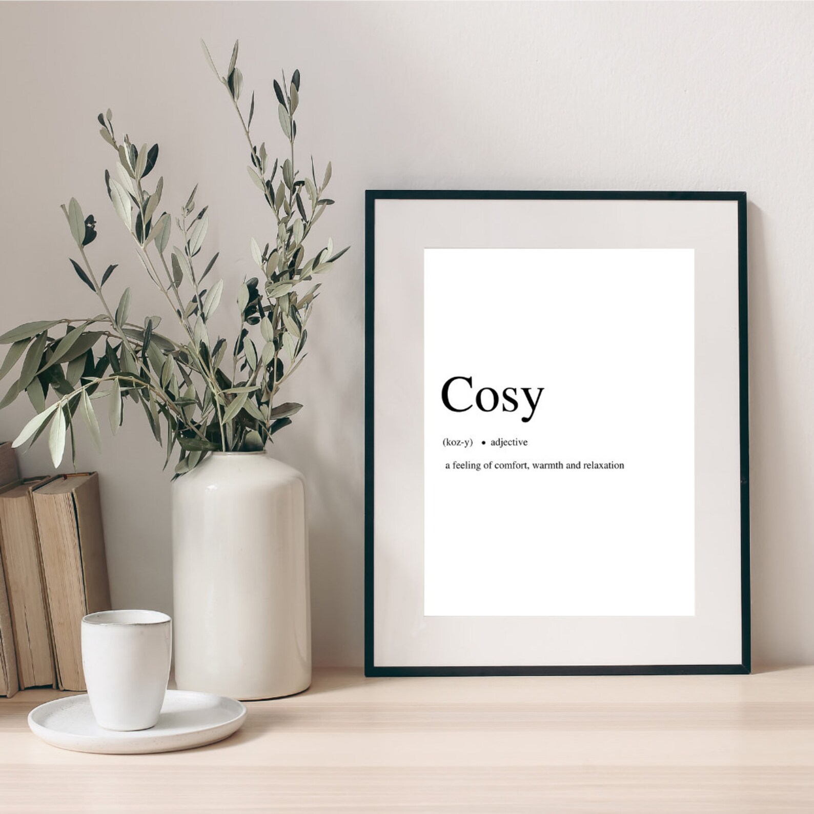 Cosy Definition Wall Print Autumn Wall Poster Cosy Living - Etsy UK