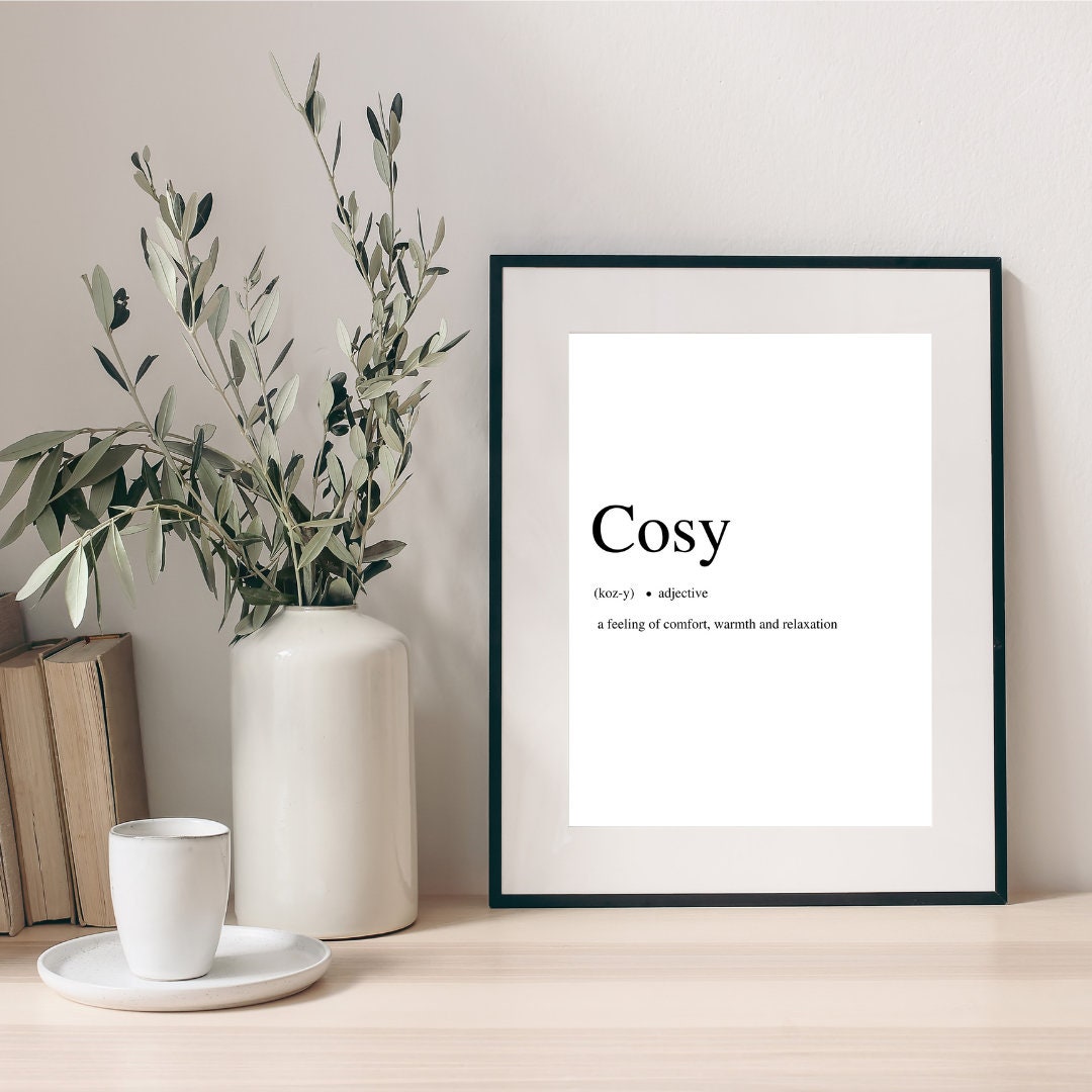 Cosy Definition Wall Print Autumn Wall Poster Cosy Living - Etsy UK